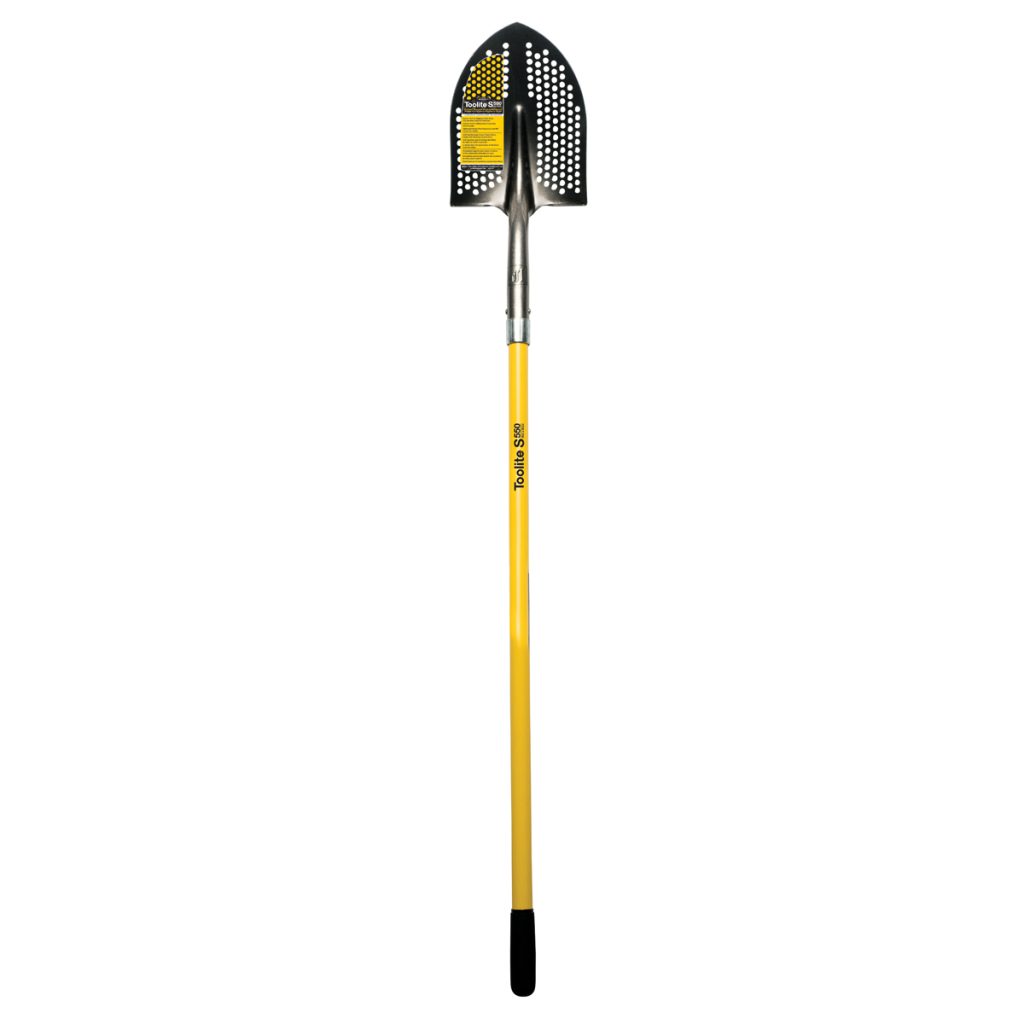 Toolite Round Point Shovel - 48" Fiberglass Handle